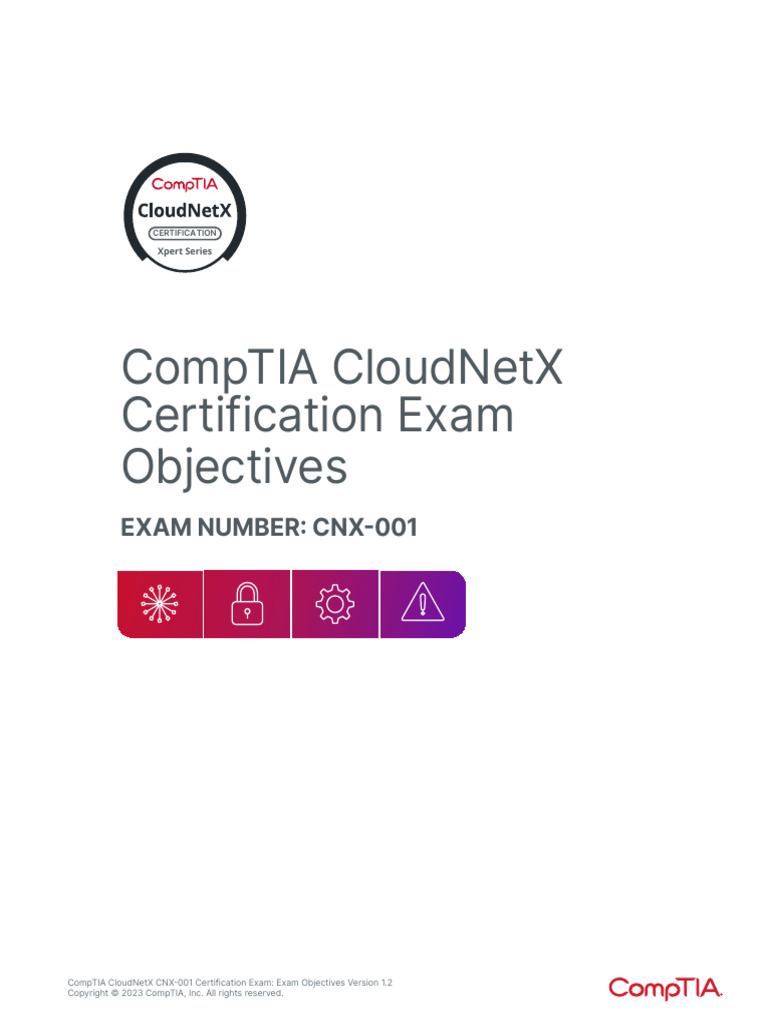 CompTIA CloudNetX CNX001 Exam Objectives | PDF | Computer Network ...