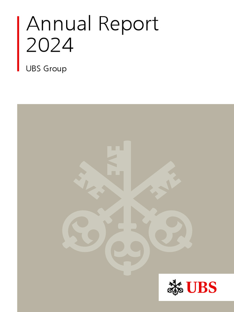 Annual Report Ubs Group 2024 | PDF | Ubs | Credit Suisse