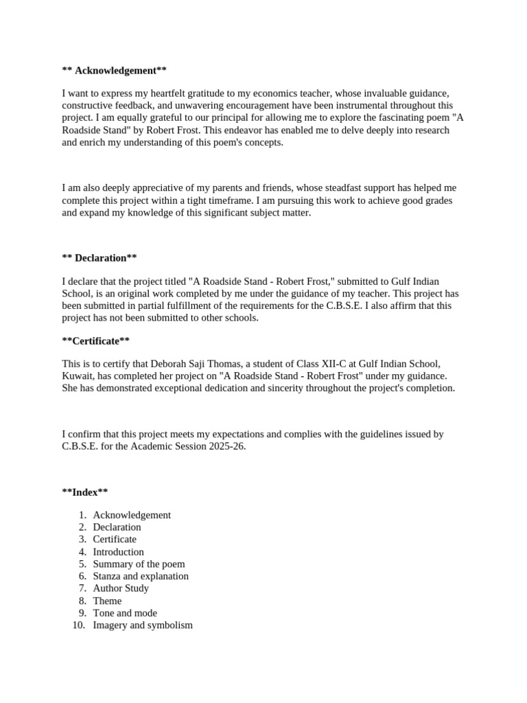 English Project Sample - Edited | PDF | Poetry | Compassion
