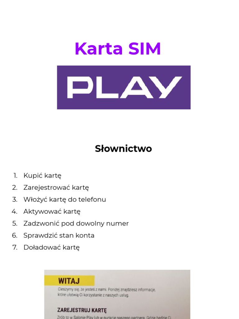 Karta SIM | PDF