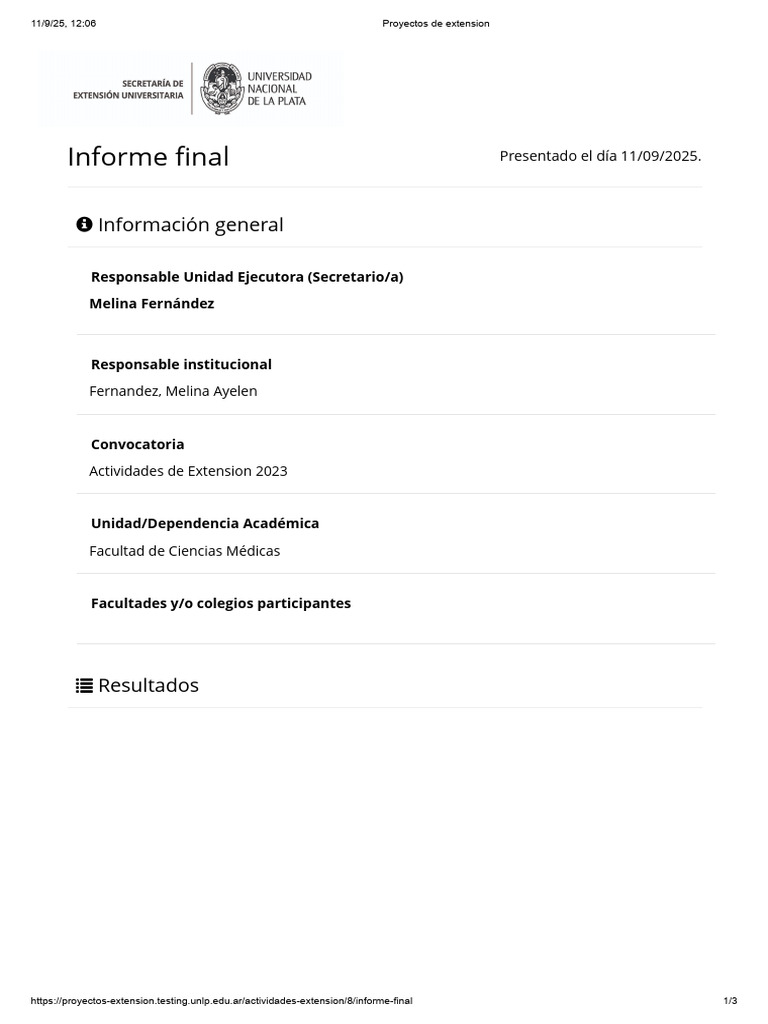 Proyectos de Extension | PDF