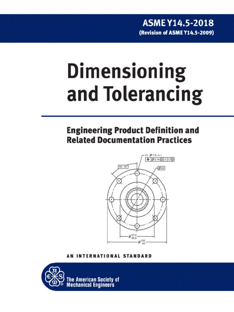 ASME Y14.5-2018 Dimensioning and Tolerancing | PDF
