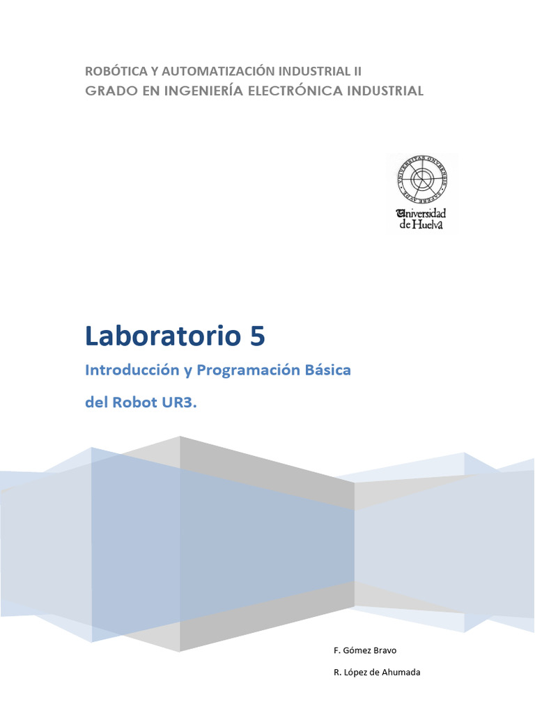 Enunciado Practica5 | PDF | Robot | Robótica