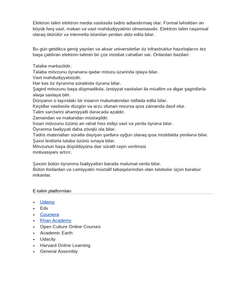 E Təlim | PDF
