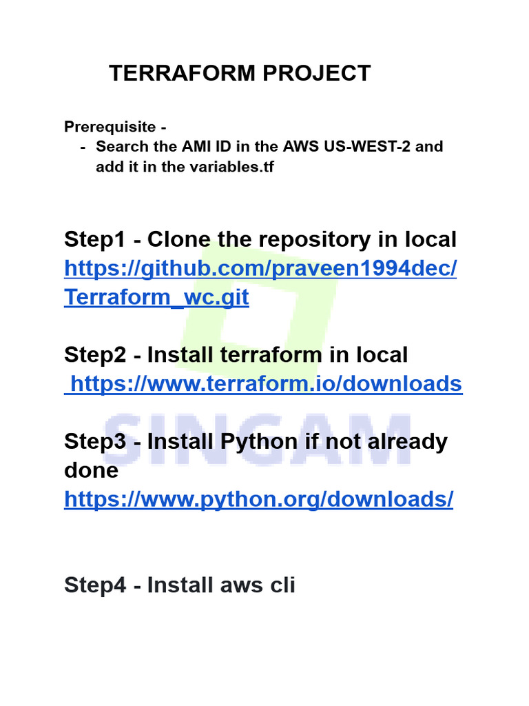 Terraform Project | PDF