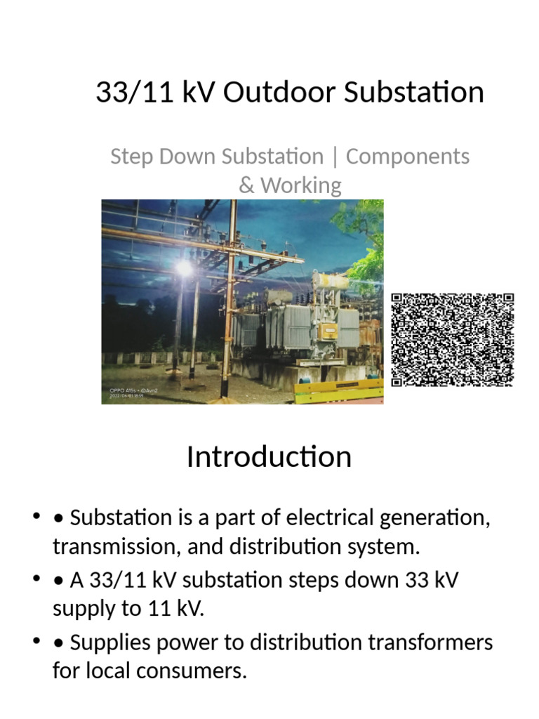 33/11 kV Substation Components Overview | PDF | Electric Power ...