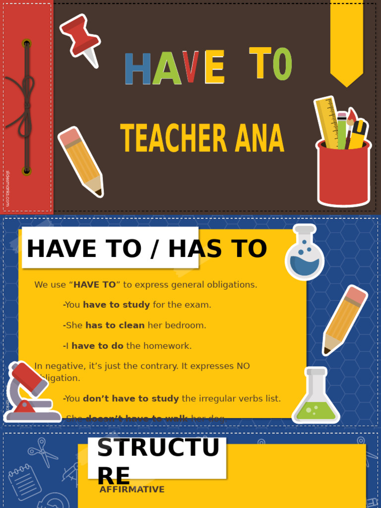 Have To Has To Basic Level | PDF