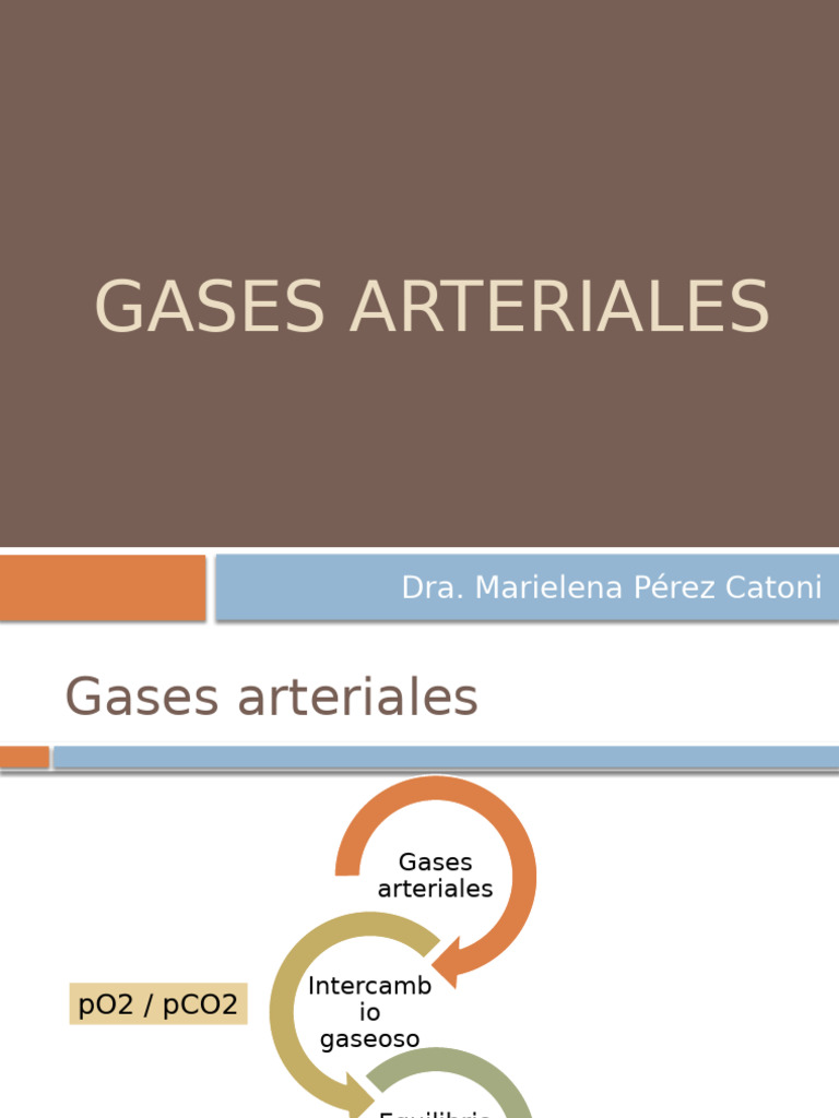 Gases Arteriales | PDF | Ramas de la termodinámica | Fluidos corporales