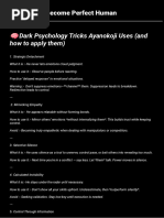 Ayanokoji White Room Routine | PDF | Psychology | Psychological Concepts