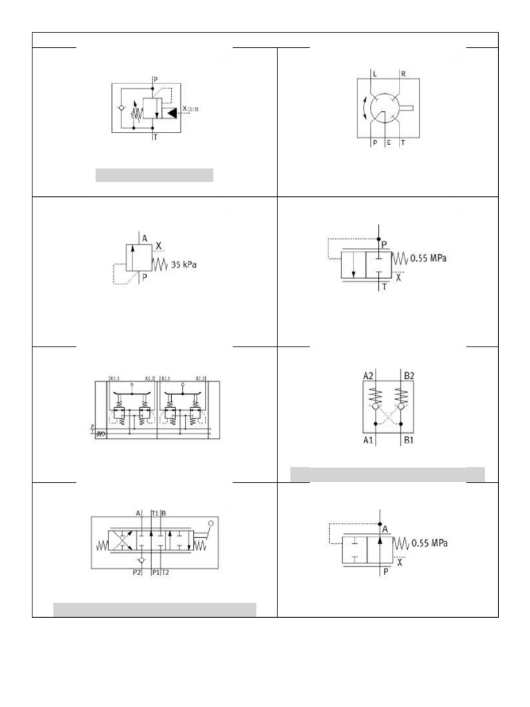 hydraulic symbols | PDF | Valve | Pump