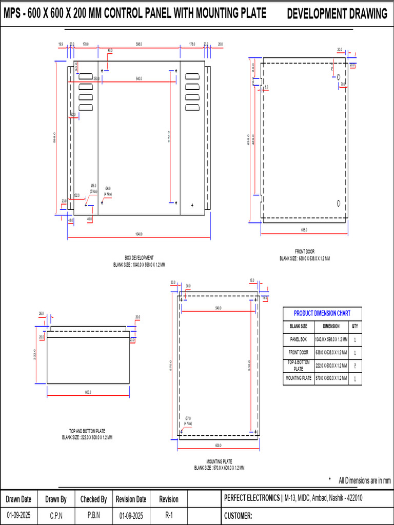 Box Development Dimension Specifications | PDF