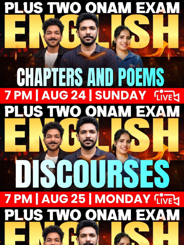 Exam Winner +2 English Onam Exam All Chapters & Poems Live Note | PDF ...