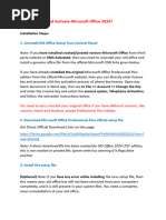 Office 2019 Installation Guide | PDF | Microsoft Office | Microsoft