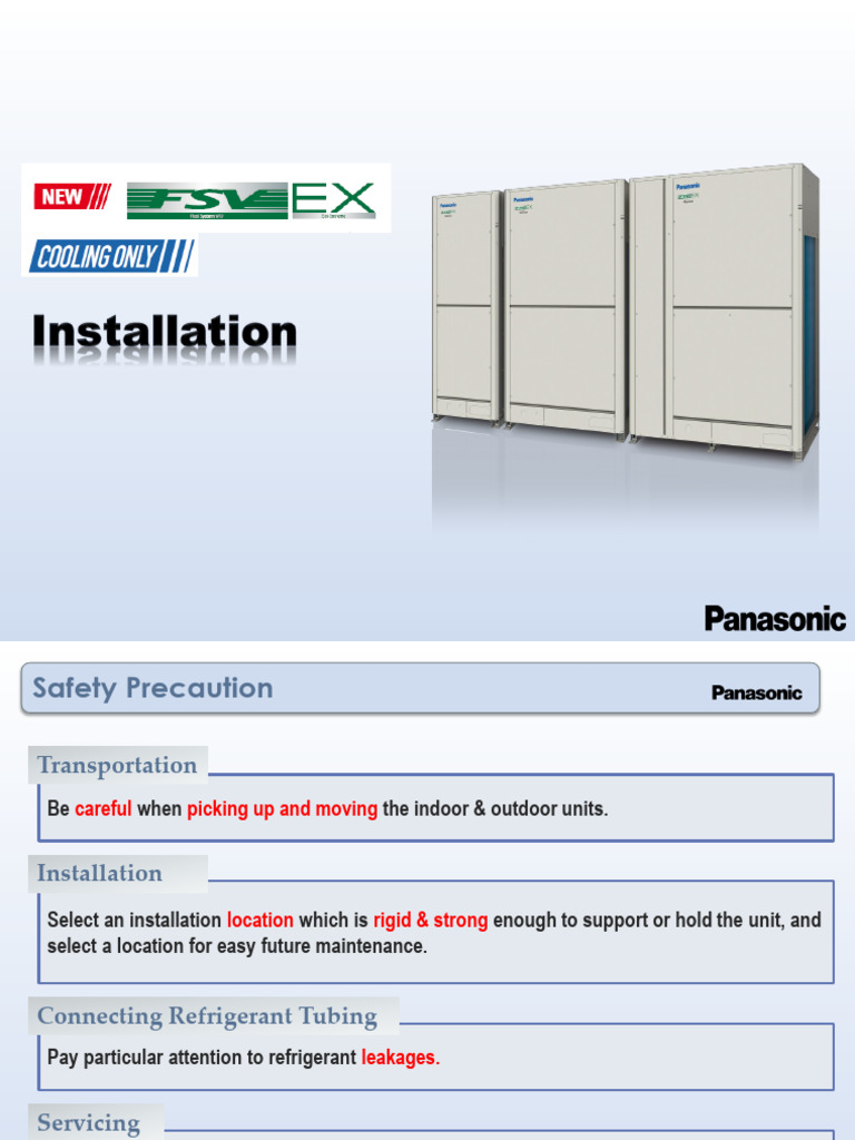 VRF Unit Installation Safety Guide | PDF | Nut (Hardware) | Mechanical ...