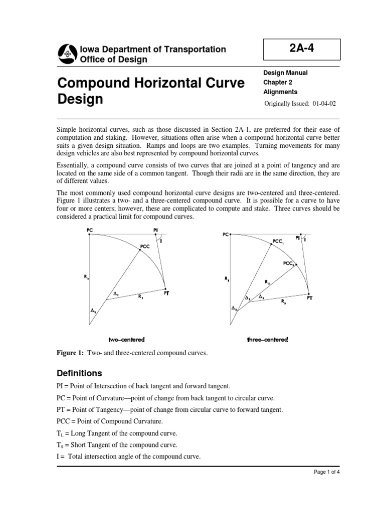 Compound Curve | PDF | Tangent | Differential Topology