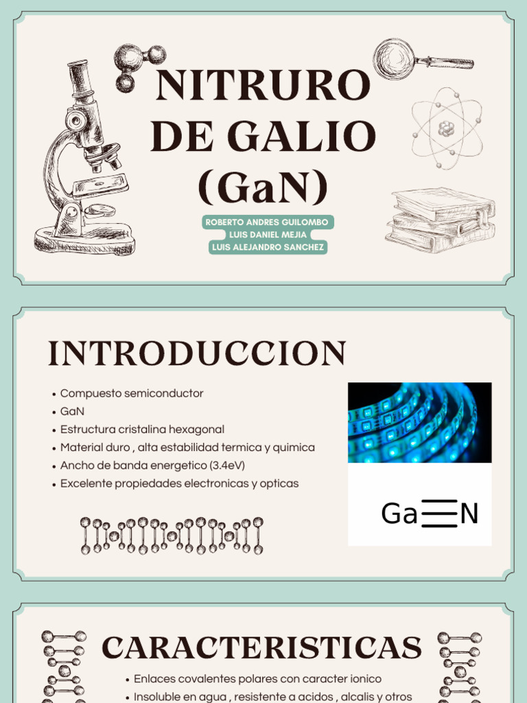 Nitruro de Galio | PDF | Enlace químico | Enlace covalente