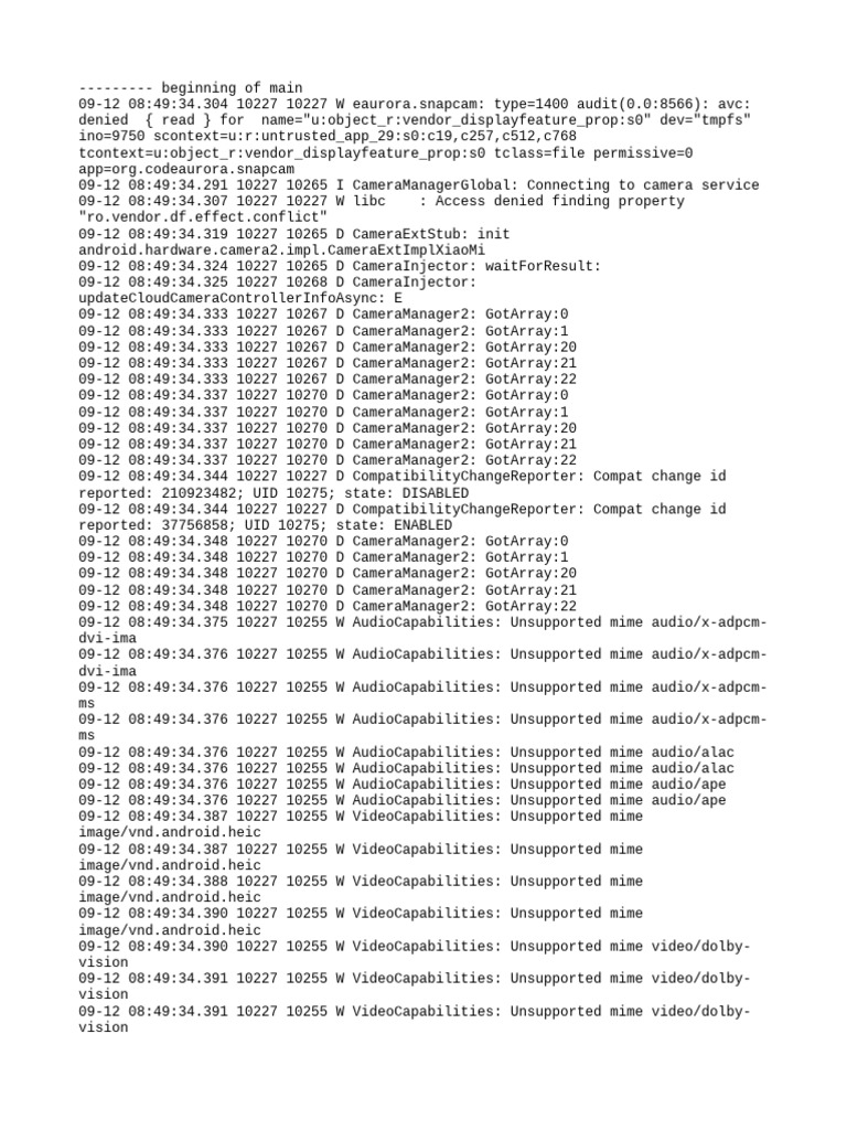 Log Cat 1757641774214 | PDF | Software Engineering | Software