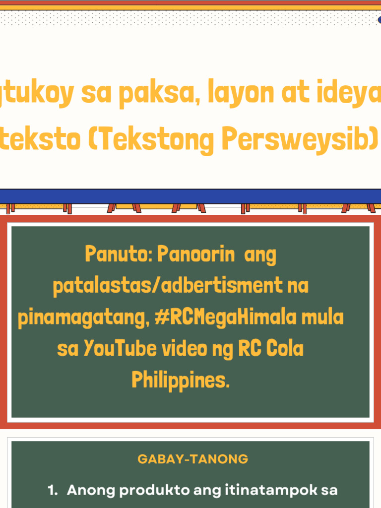 Sanaysay Tekstong Persweysib | PDF