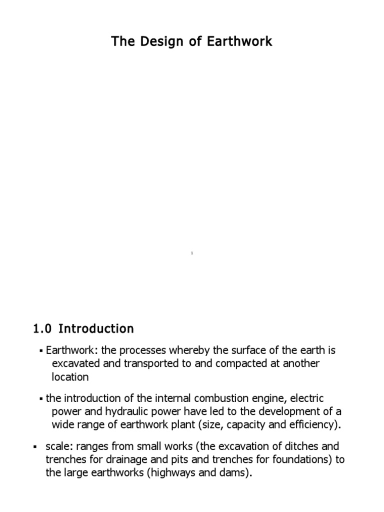 201 The Design of Earthworks | PDF | Drainage | Soil
