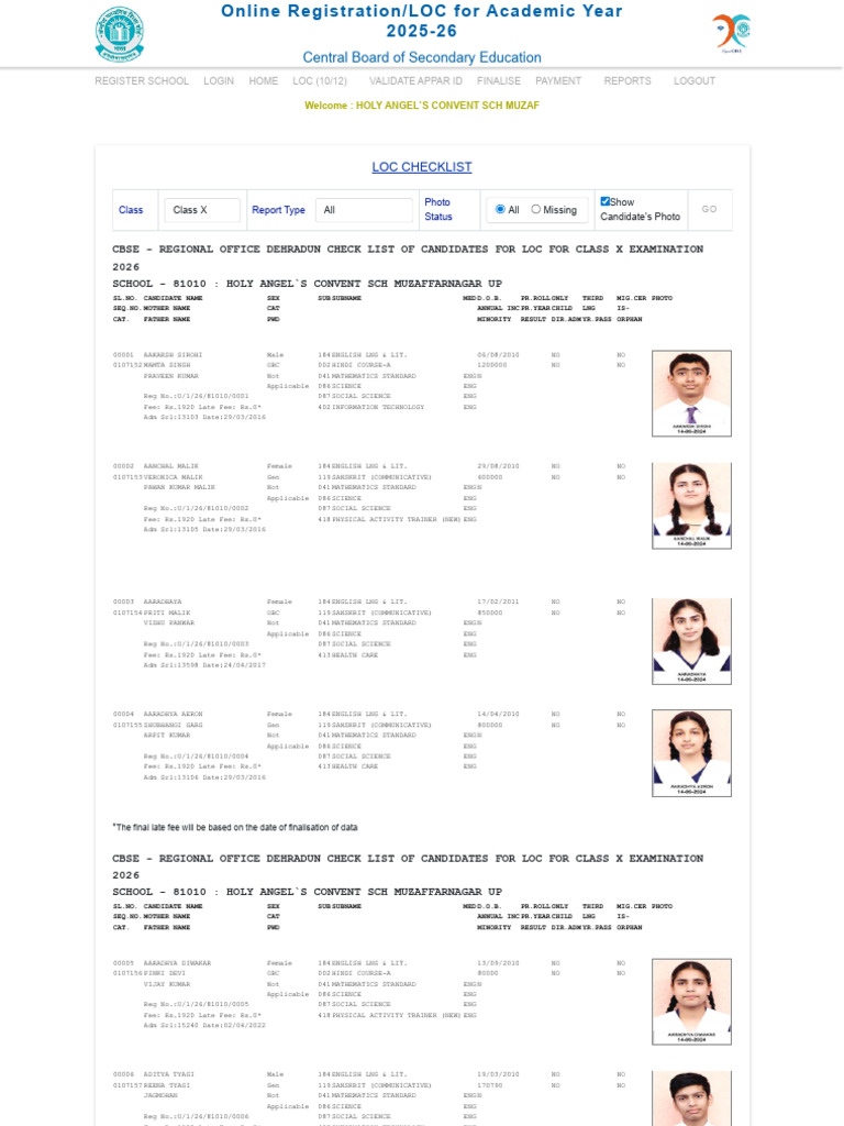 Class X LOC Checklist 2026 | PDF | Educational Assessment And ...