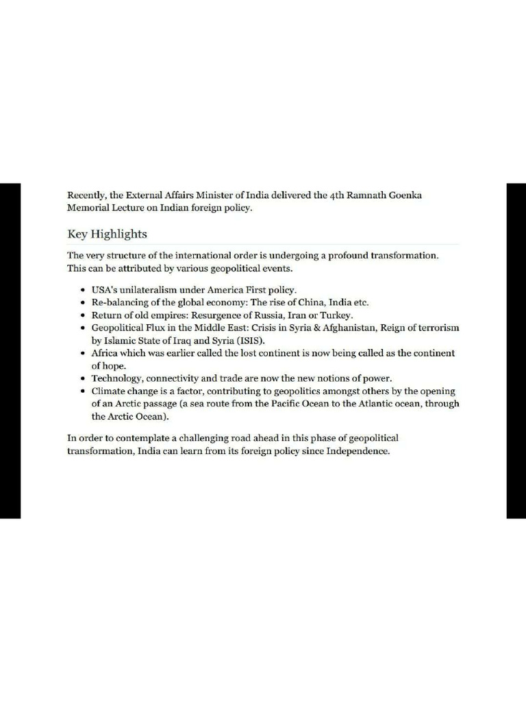 Foreign Policy 1 | PDF
