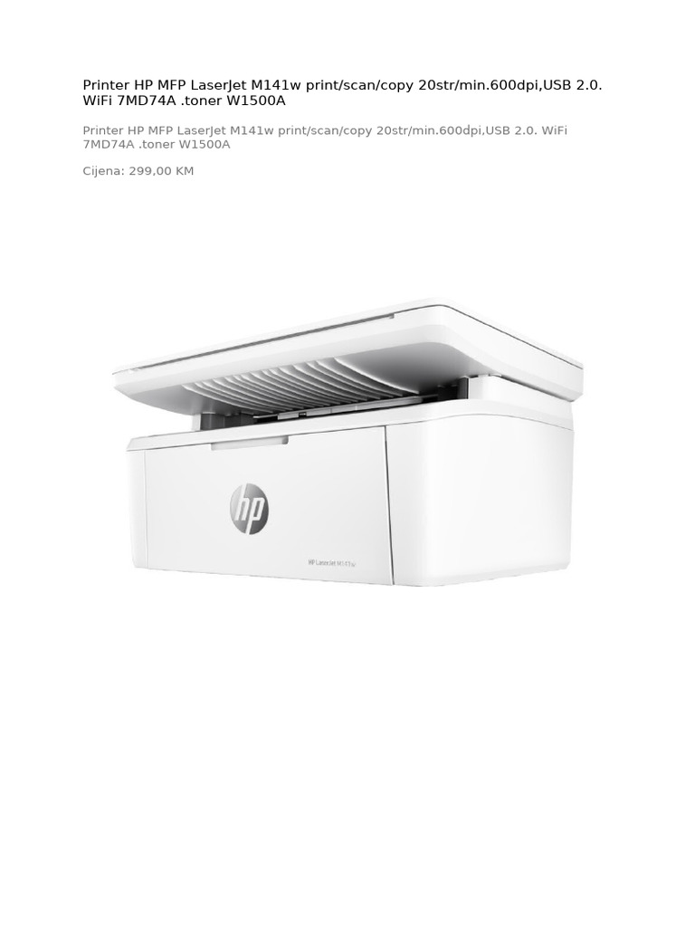 HP LaserJet MFP M141w Overview | PDF