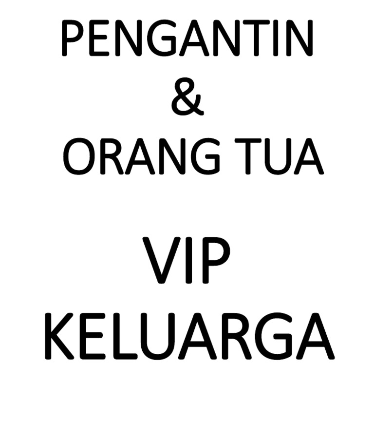 Tulisan Kotak Angpau Dan Vip | PDF