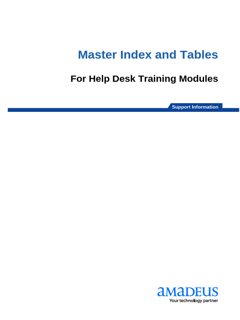 Help Desk Training Documentation Index | PDF | Databases | Information ...