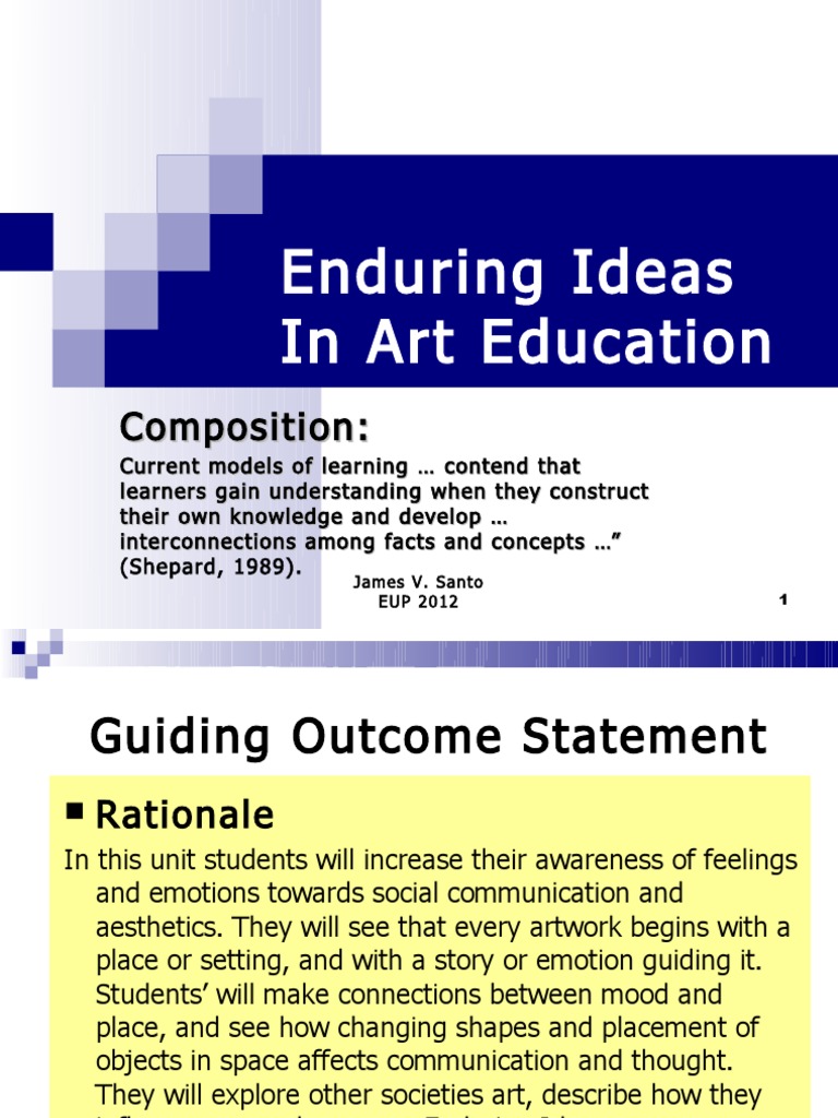Enduring Ideas and Art Composition | PDF | Educational Assessment ...