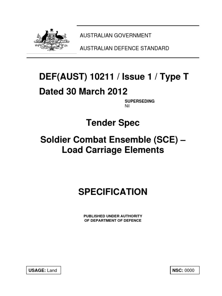 Australia - Soldier Combat Ensemble (SCE) - Load Carriage Elements ...