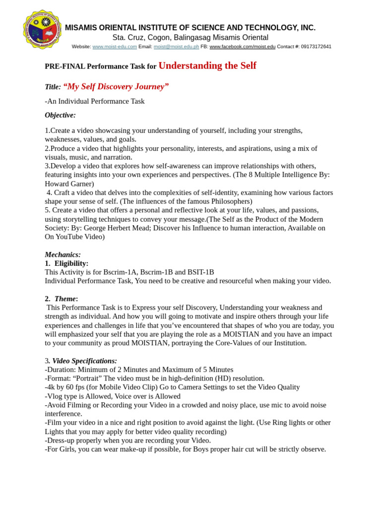 UTS Video Criteria and Mechanics | PDF | Psychology | Cognitive Science