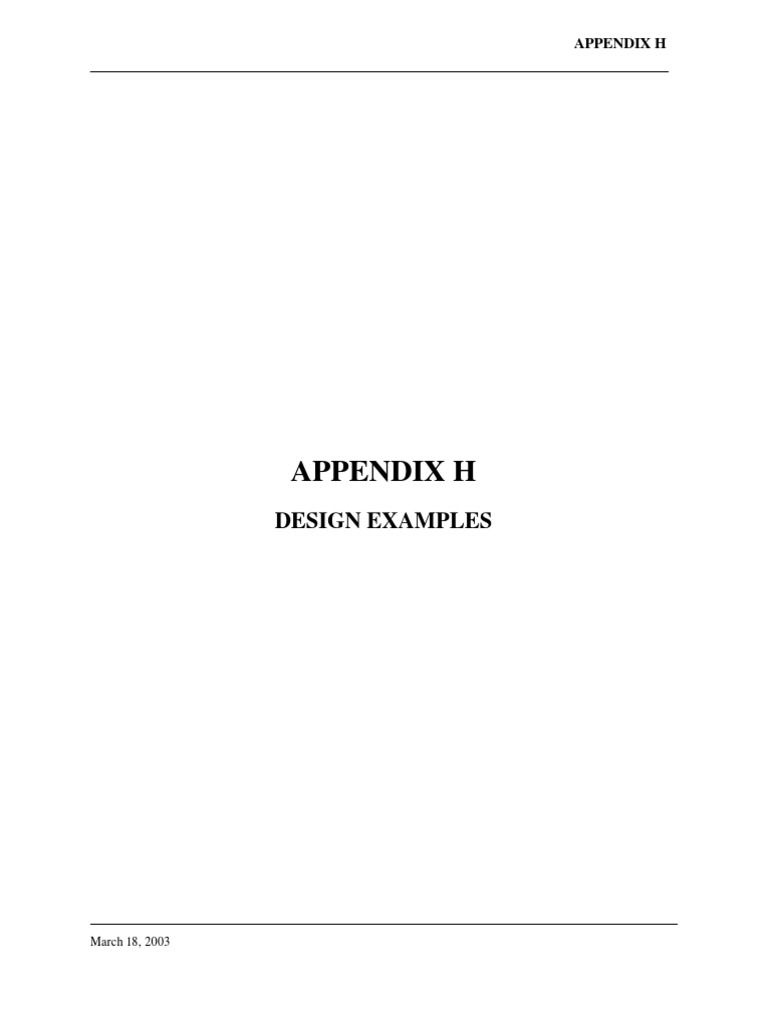 Appendix H: Design Examples | PDF | Soil | Erosion