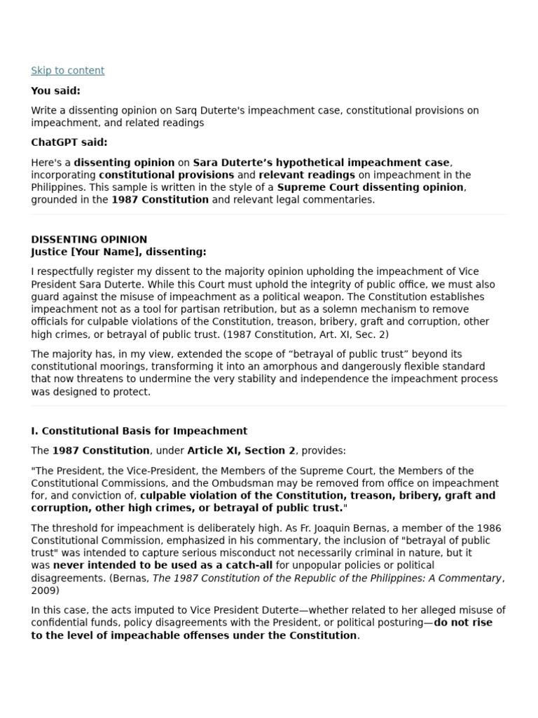 Sara Case | PDF | Impeachment | Supreme Court Of The United States