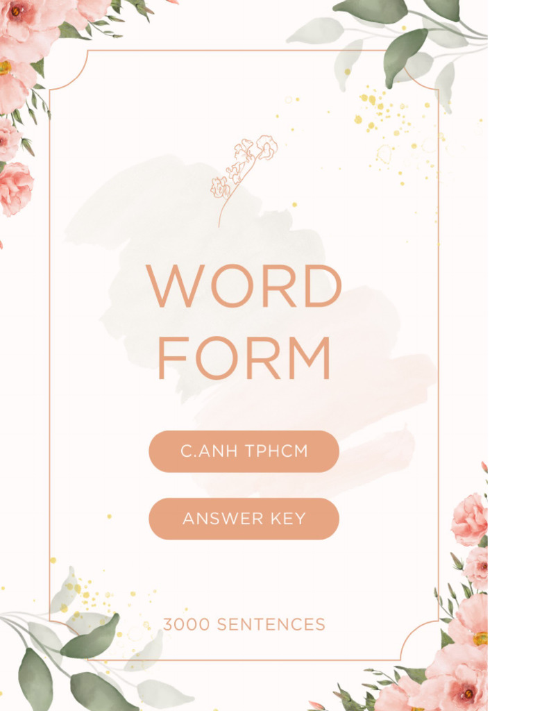 Vocabulary List of Unique Words | PDF