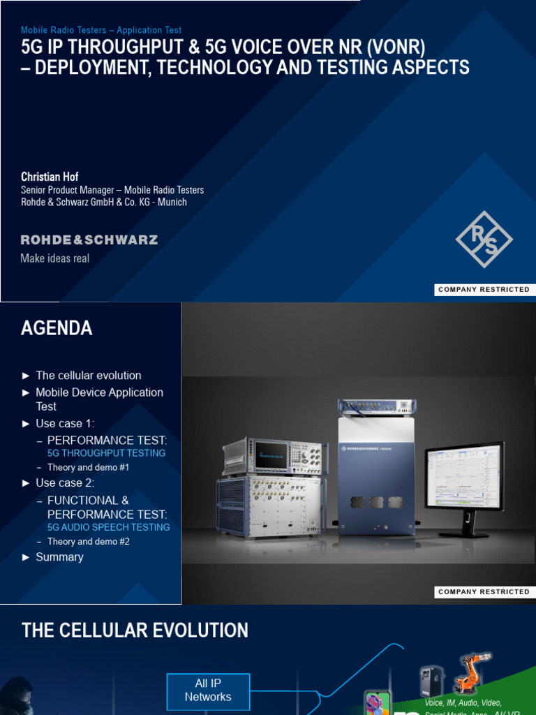 5G Throughput and VoNR Testing Guide | PDF | Internet Protocols | I Pv6