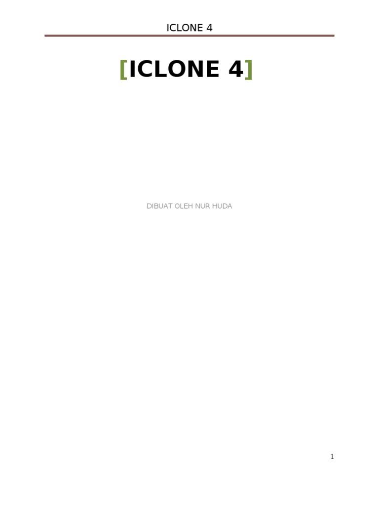 Iclone 4 | PDF