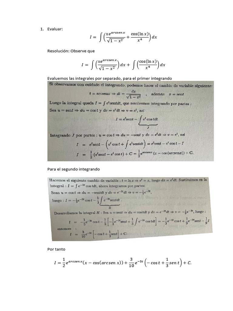 PC1-Solucionario (2024-2) | PDF | Análisis matemático | Matemáticas