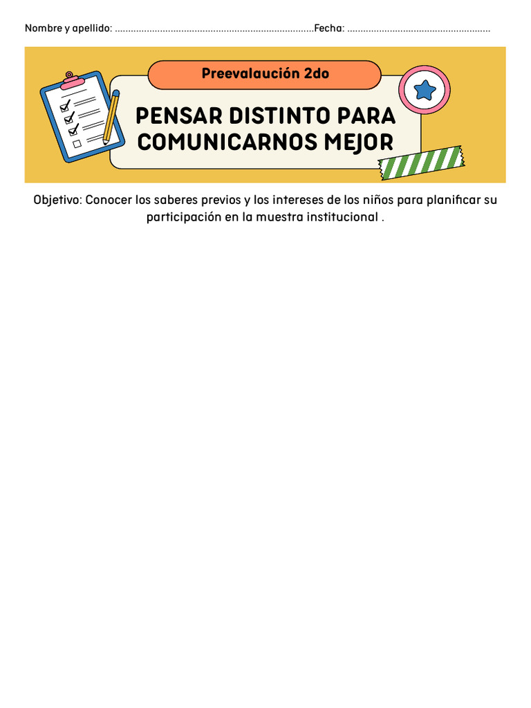 Preevaluación Medios de Comunicación 2do-2025 | PDF