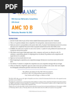 2022 AMC 10B Problems | PDF | Prime Number | Numbers