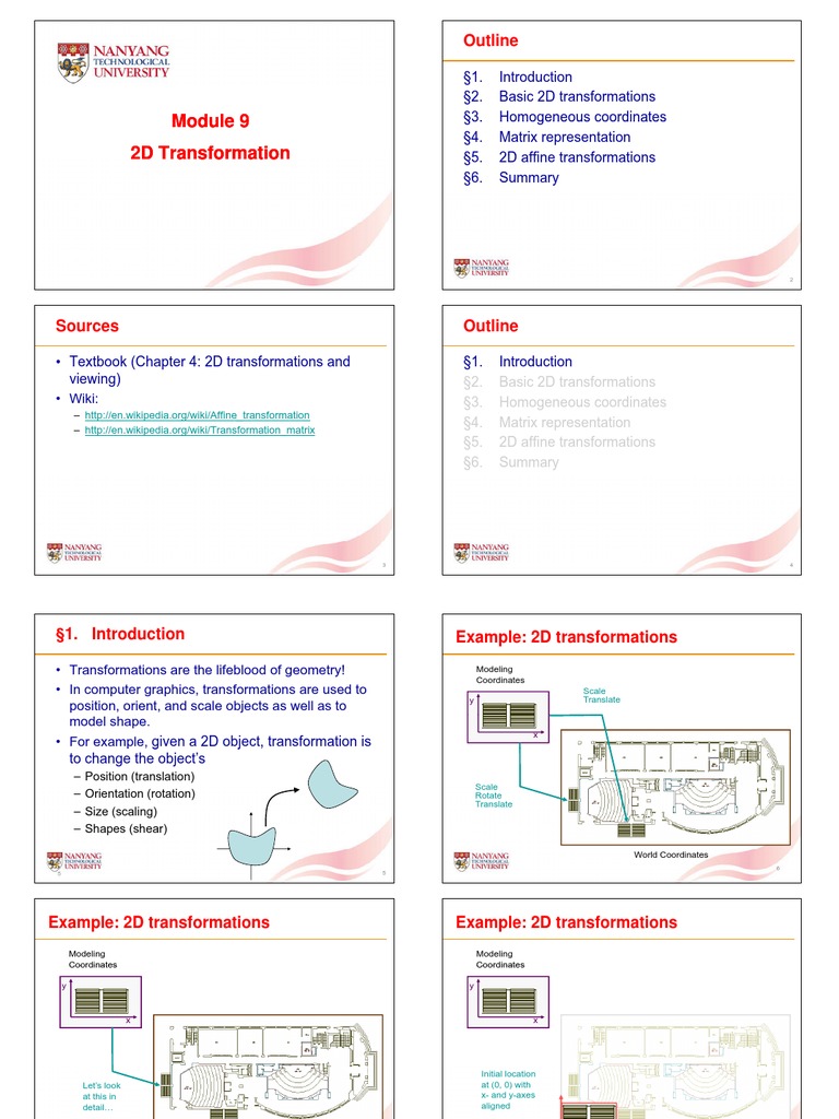 2D Transformation 2D Transformation 2D Transformation 2D Transformation ...