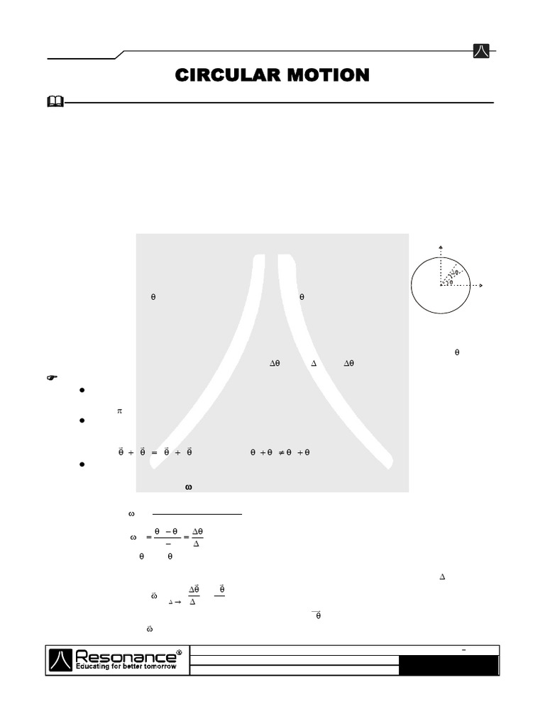 Circular Motion | PDF | Acceleration | Rotation Around A Fixed Axis