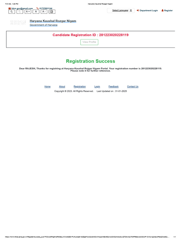 Haryana Kaushal Rozgar Nigam | PDF