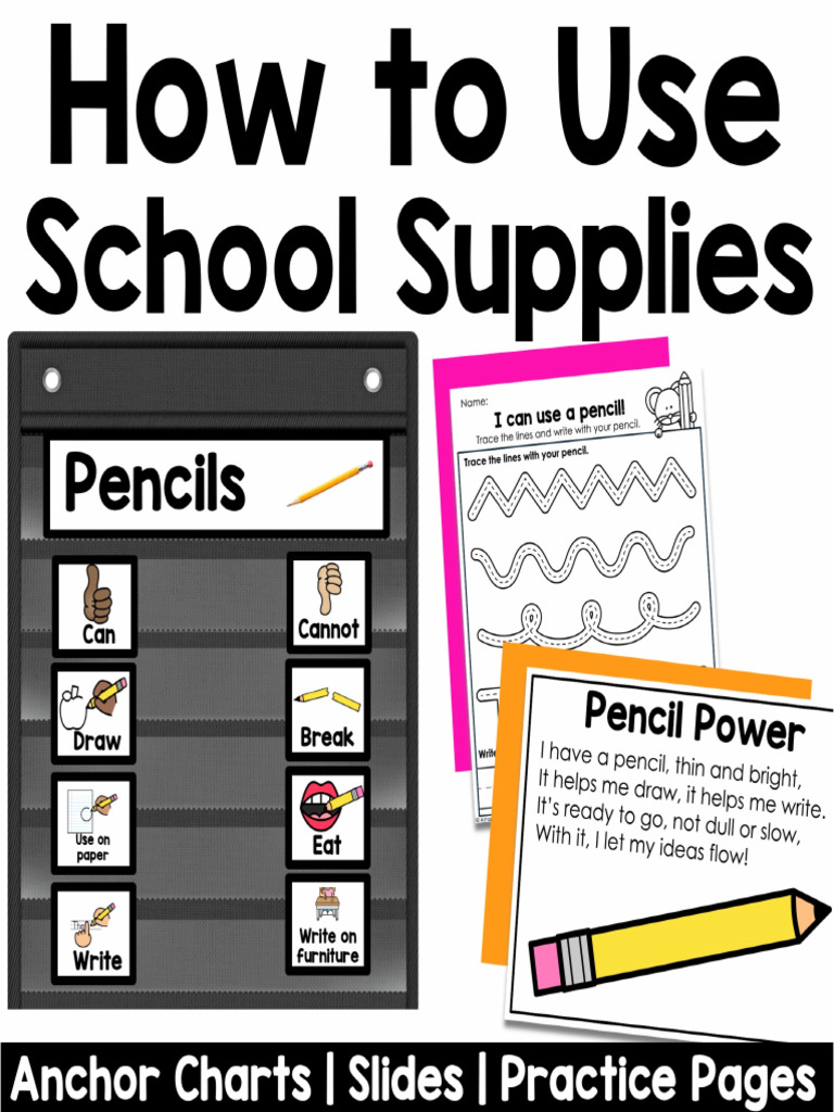 Using School Supplies Effectively | PDF | Pencil