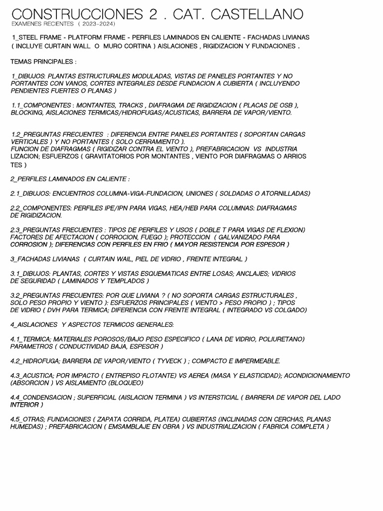 Analisis de Temas Segun Compilados de Examenes | PDF