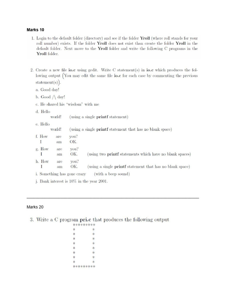 2025 Programming in C Assignment 1 | PDF