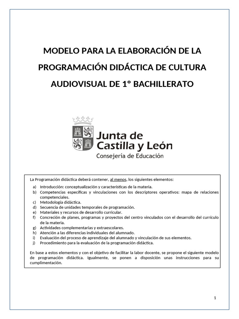 Modelo PD Bach CA 1º | PDF | Plan de estudios | Evaluación
