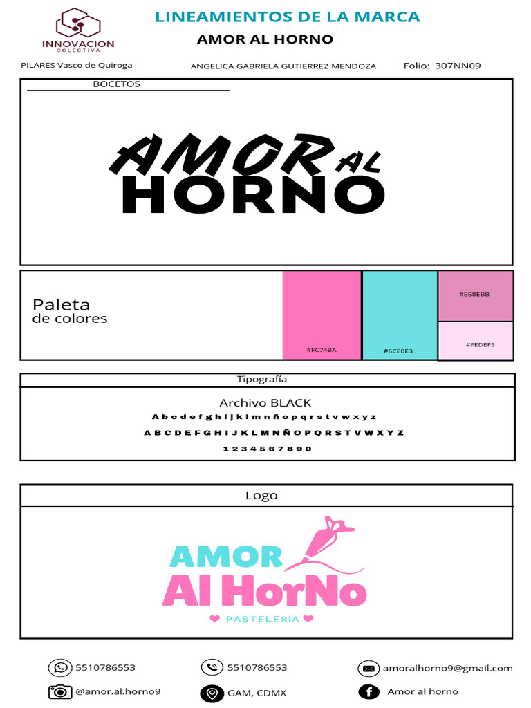 Lineamientos de Marca Amor Al Horno PDF | PDF