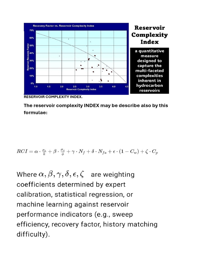 Reservoir Complexity Index Two Formulae Python Program 1755896610 | PDF