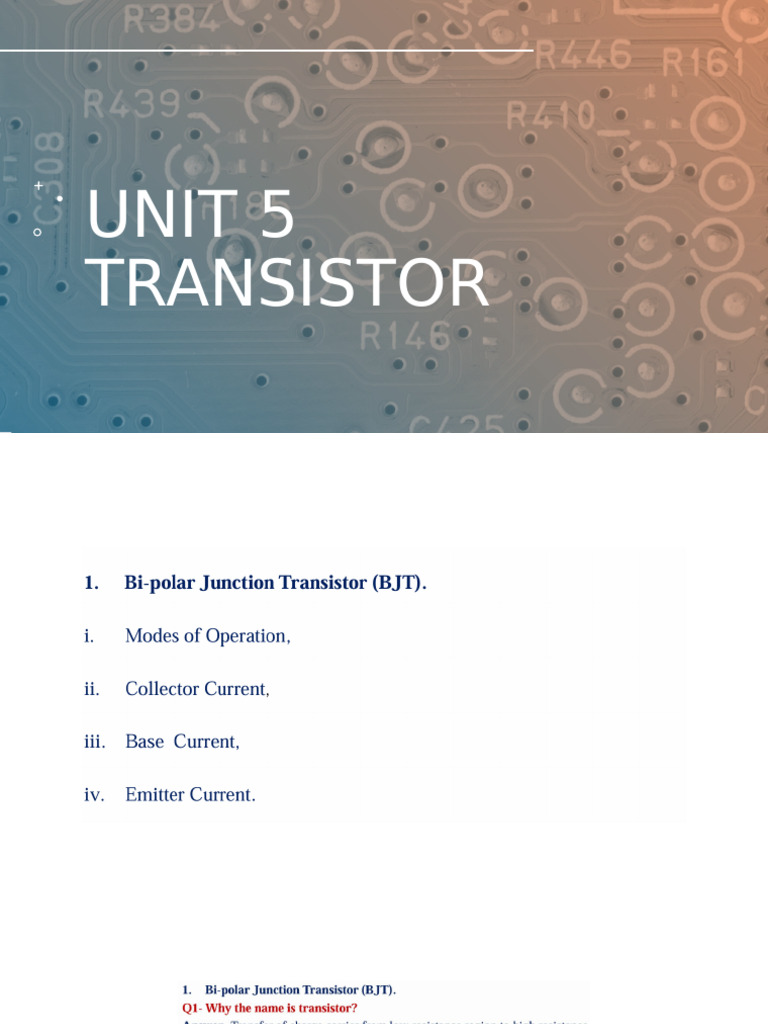 Transistor | PDF