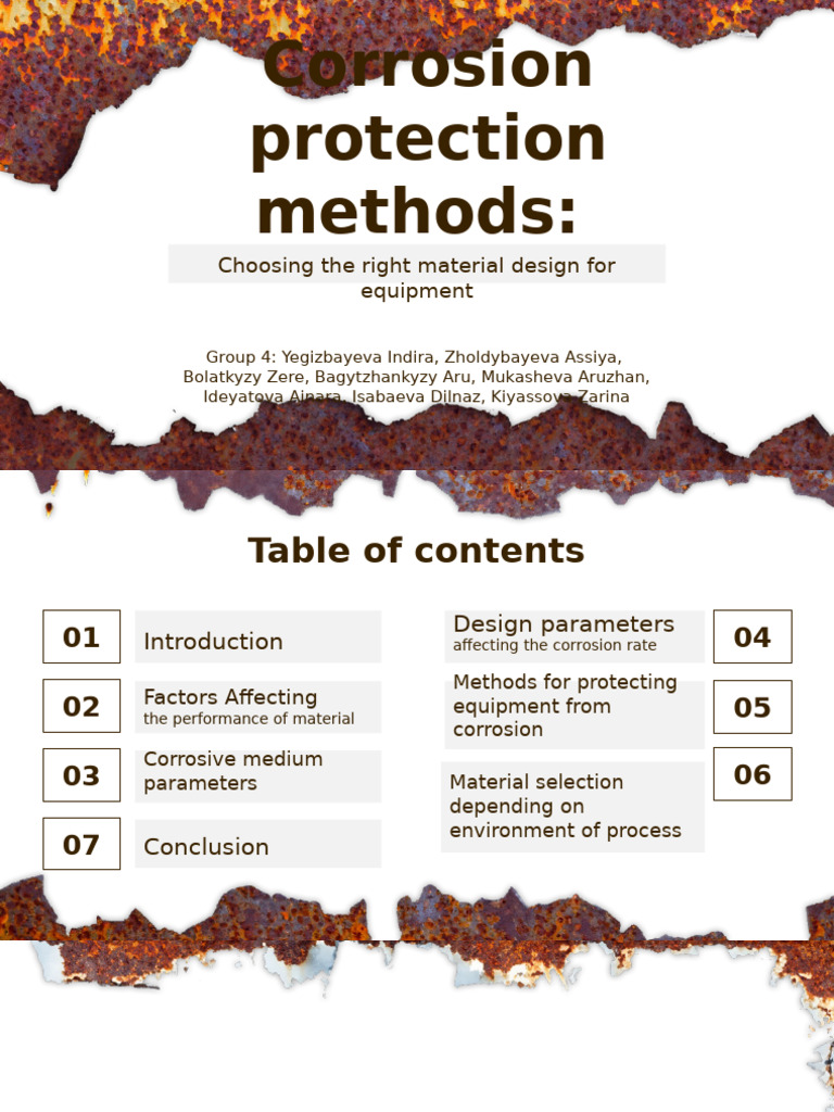 Corrosion Protection Methods Explained | PDF | Corrosion | Strength Of ...